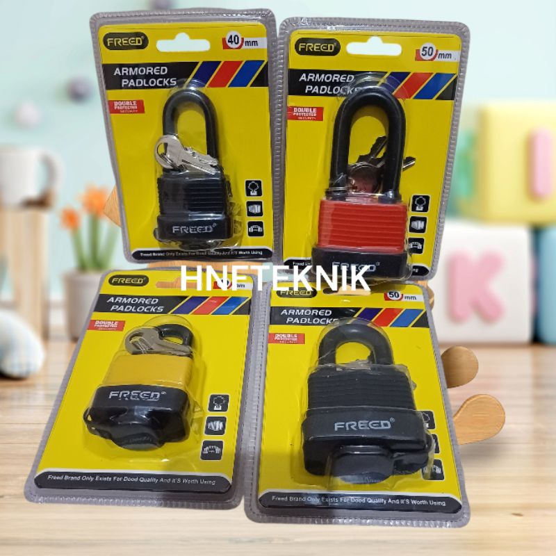 Jual Gembok Tahan Air Freed 30mm 40mm 50mm pendek panjang gembok ...