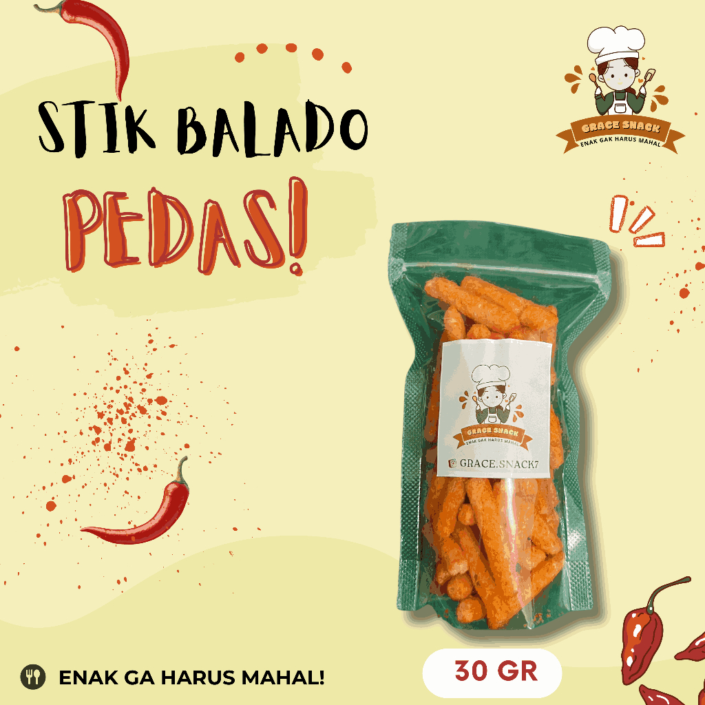 Jual STIK BALADO 30 GR POUCH - Grace Snack | Shopee Indonesia