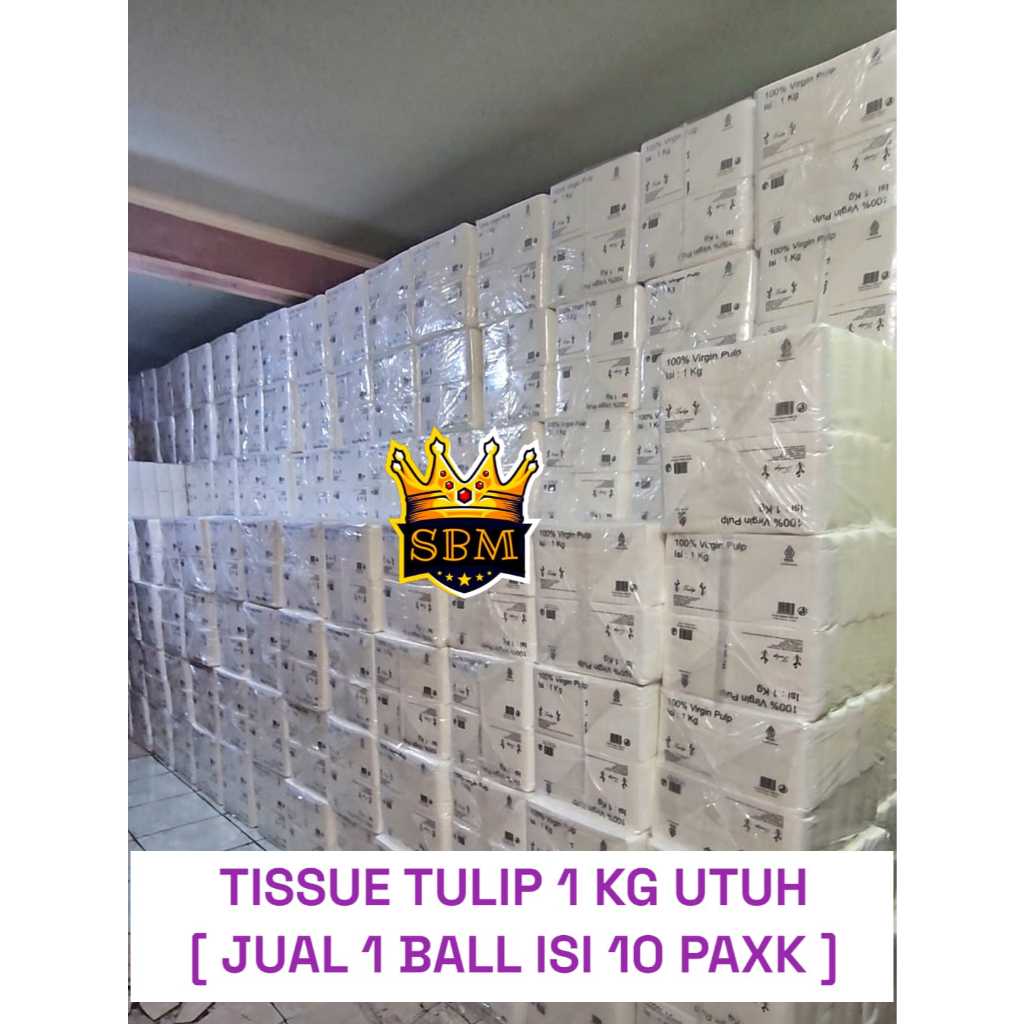 Jual 1 BALL ~ SBM ~ TULIP - Facial Tissue Wajah 1000 gr / 1 KG (2 Ply ...