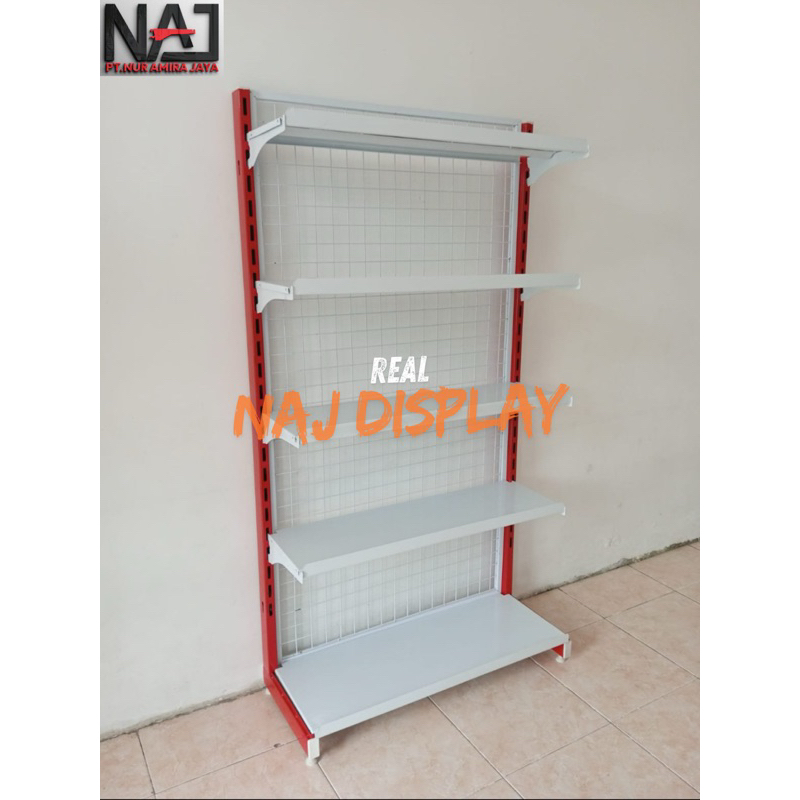 Jual Rak Minimarket Single Star 5 Susun Rak Susun Display Rak Besi ...