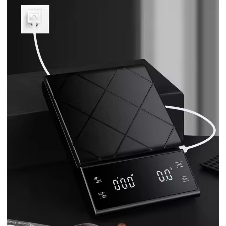 Jual Timbangan Digital Timer Scale Kopi Hitam White Elektronik Kecil ...