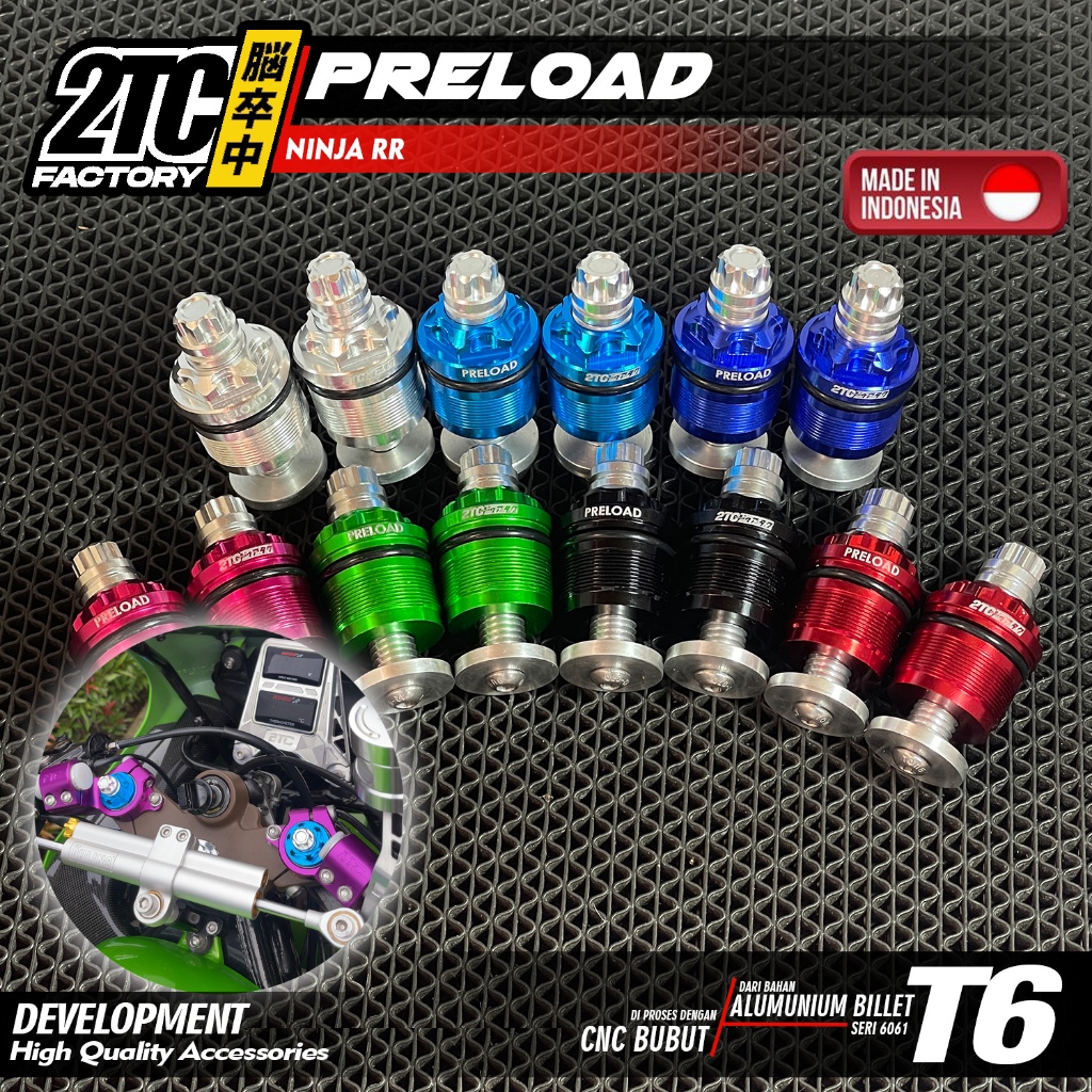 Jual PRELOAD SOK DEPAN NINJA RR STELAN FORK DEPAN NINJA RR CNC BY 2TC ...