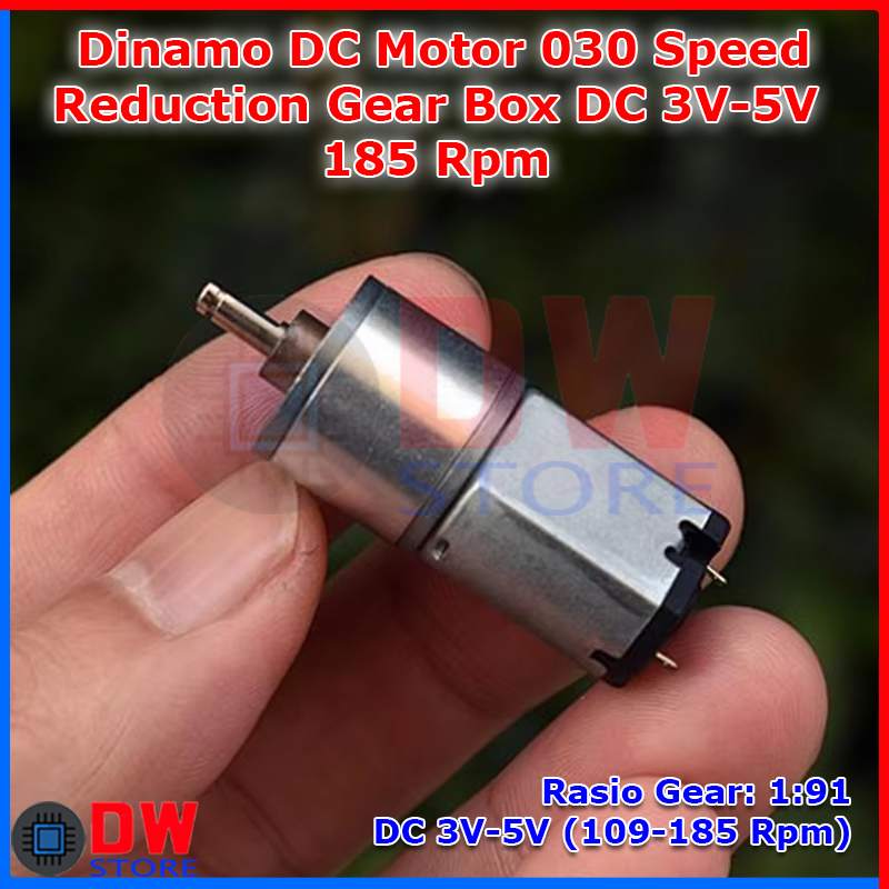 Jual DC Micro Motor 030 Slow Speed Reduction Gearbox Gear Reduksi DC 3V ...