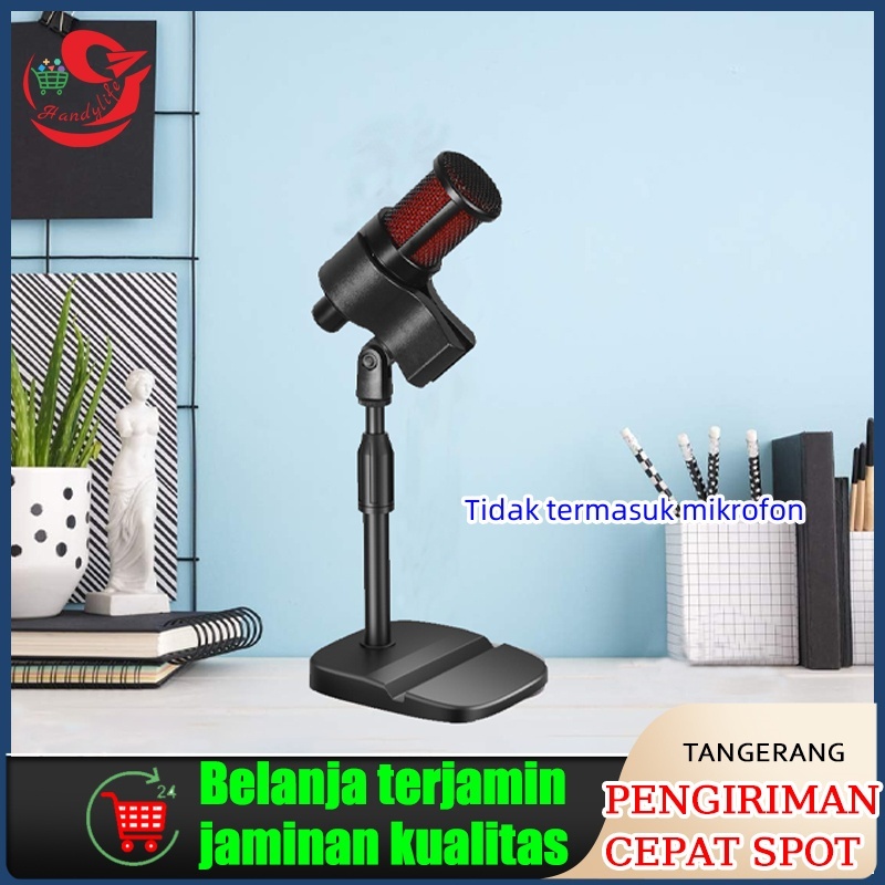 Jual Microphone Stands /Metal Stand Mic Tabletop Dekstop Pendek-Stand Mikrofon Dudukan ...