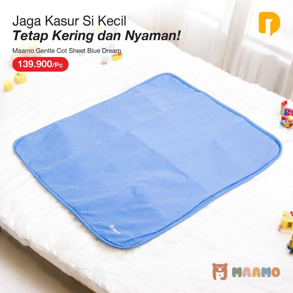 Jual ALAS BAYI Maamo Gentle Cot Sheet | Shopee Indonesia