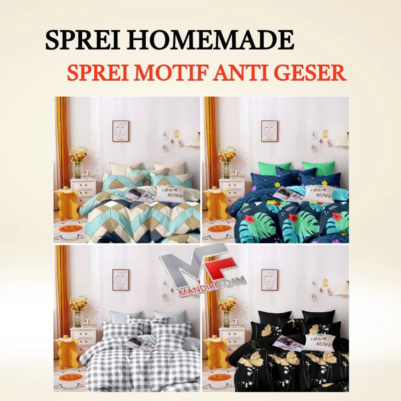 Jual Sprei Homemade Ukuran 180,160,145,120,Dan 90cm Tebal 20 cm Sprei ...