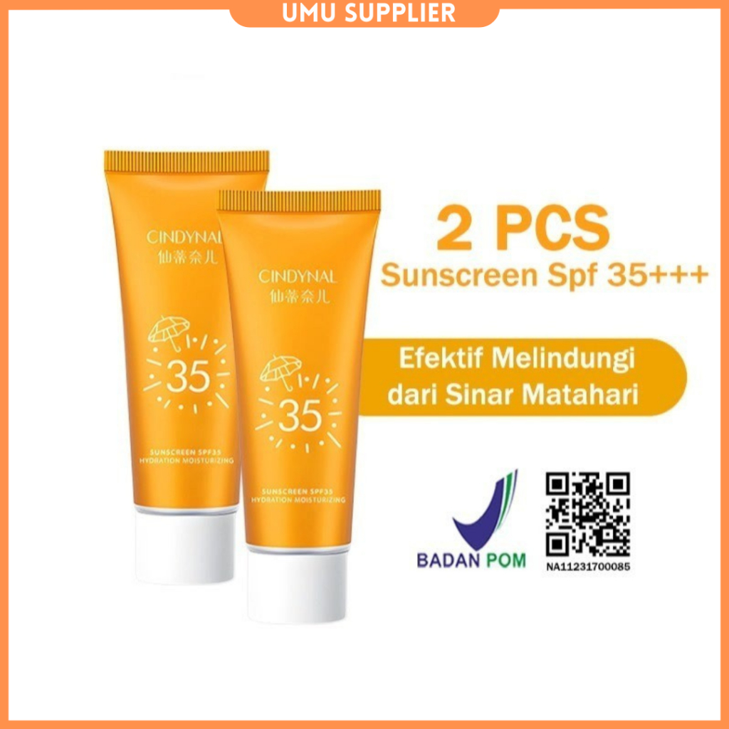 Jual (UMU SUPPLIER) ISI 2PCS CINDYNAL TABIR SURYA PELINDUNG PAPARAN SINAR MATAHARI SPF 35+++BPOM ...