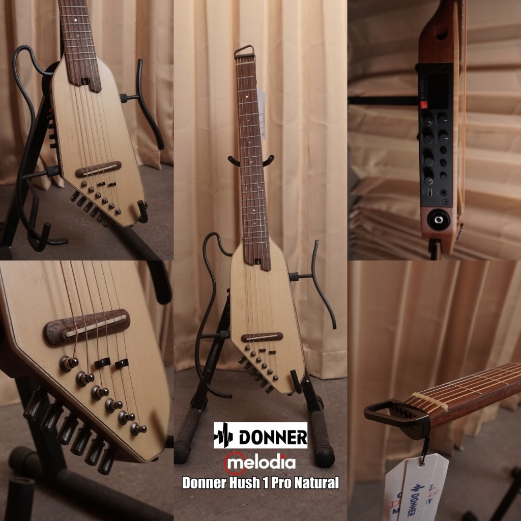 Jual Donner Hush 1 Pro Series 6-Strings Acoustic-electric Guitar with ...