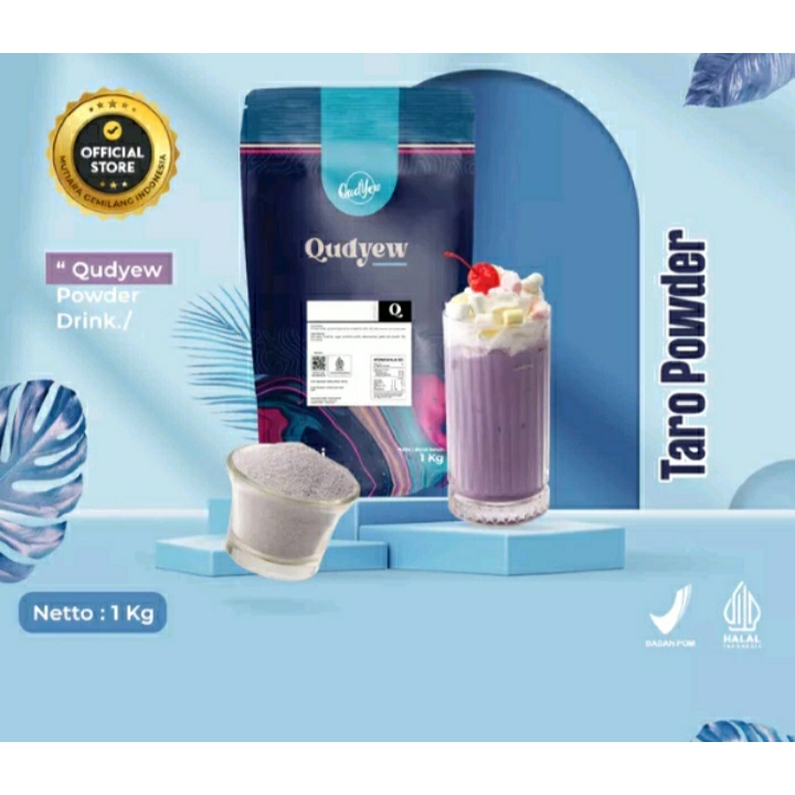 Jual QUDYEW powder drink chocolate taro dark choco minuman serbuk ...