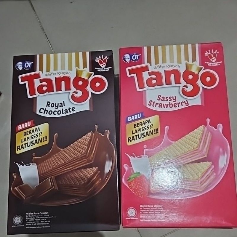 Jual Tango ( BOX 500) Wafer rasa Coklat/ Straw /Vanilla 20 PC X 5 GR ...