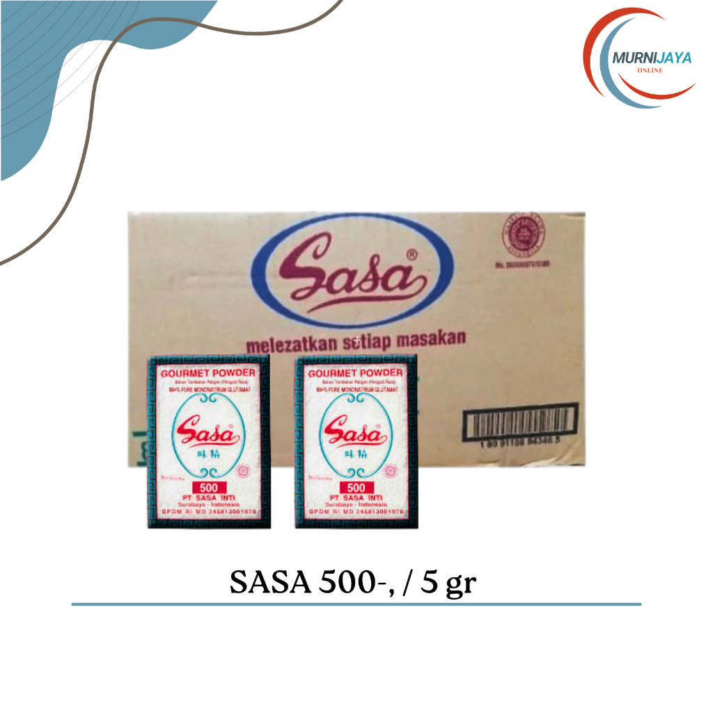 Jual Sasa Penyedap Rasa MSG 500-, / 5 gr (1 DUS - Isi 27 PACK X 20 PCS ...