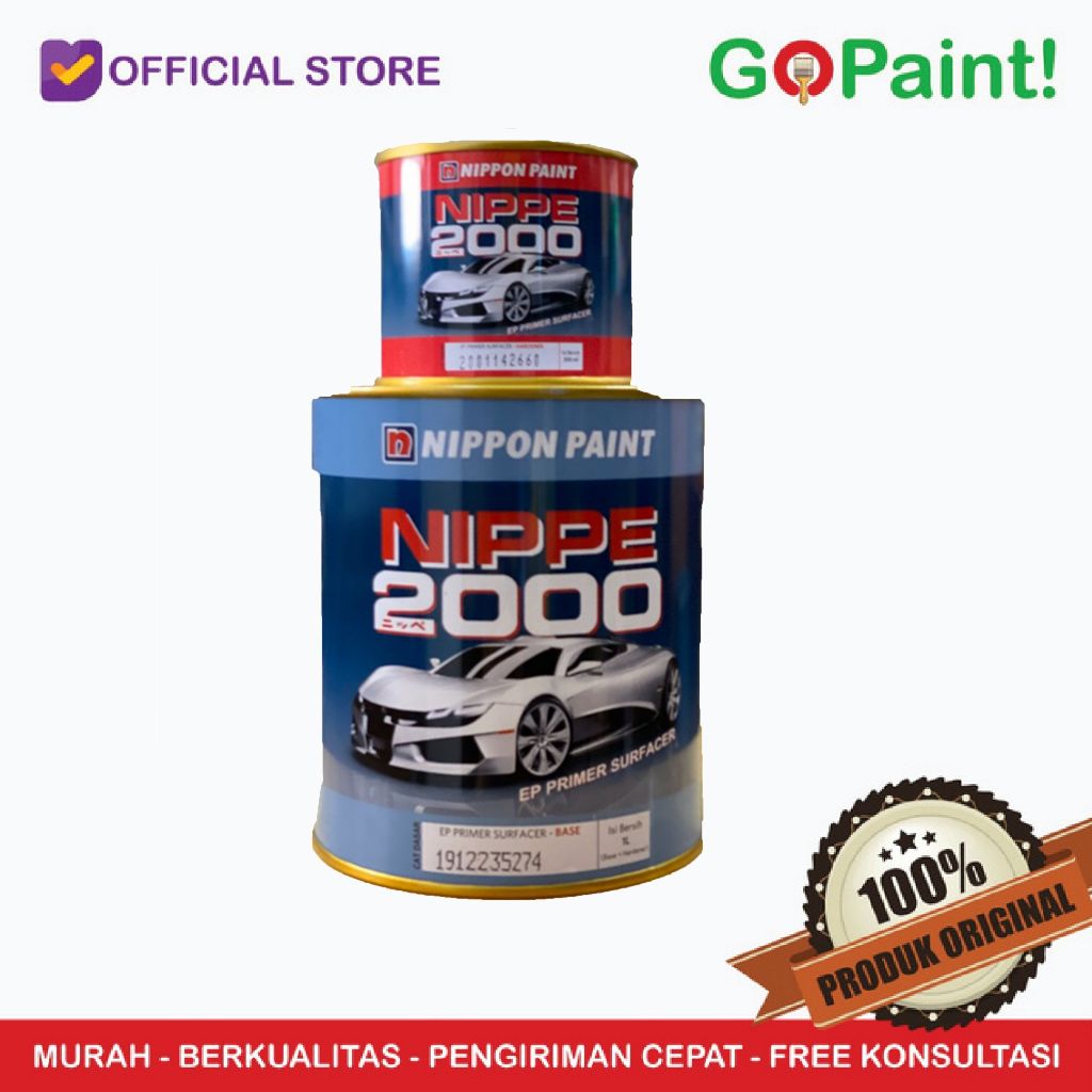 Jual Cat Duco | Nippe 2000 Nippon Paint Warna Khusus Merah 1 L | Kemasan Kaleng | Shopee Indonesia