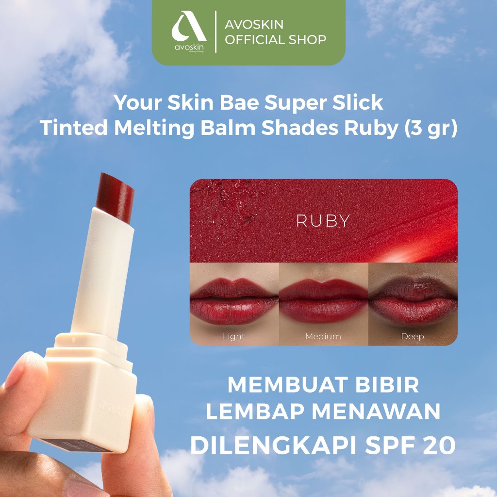 Jual YSB Hybrid Elixir Super Slick Tinted Melting Balm SPF 20 Ruby (3 ...