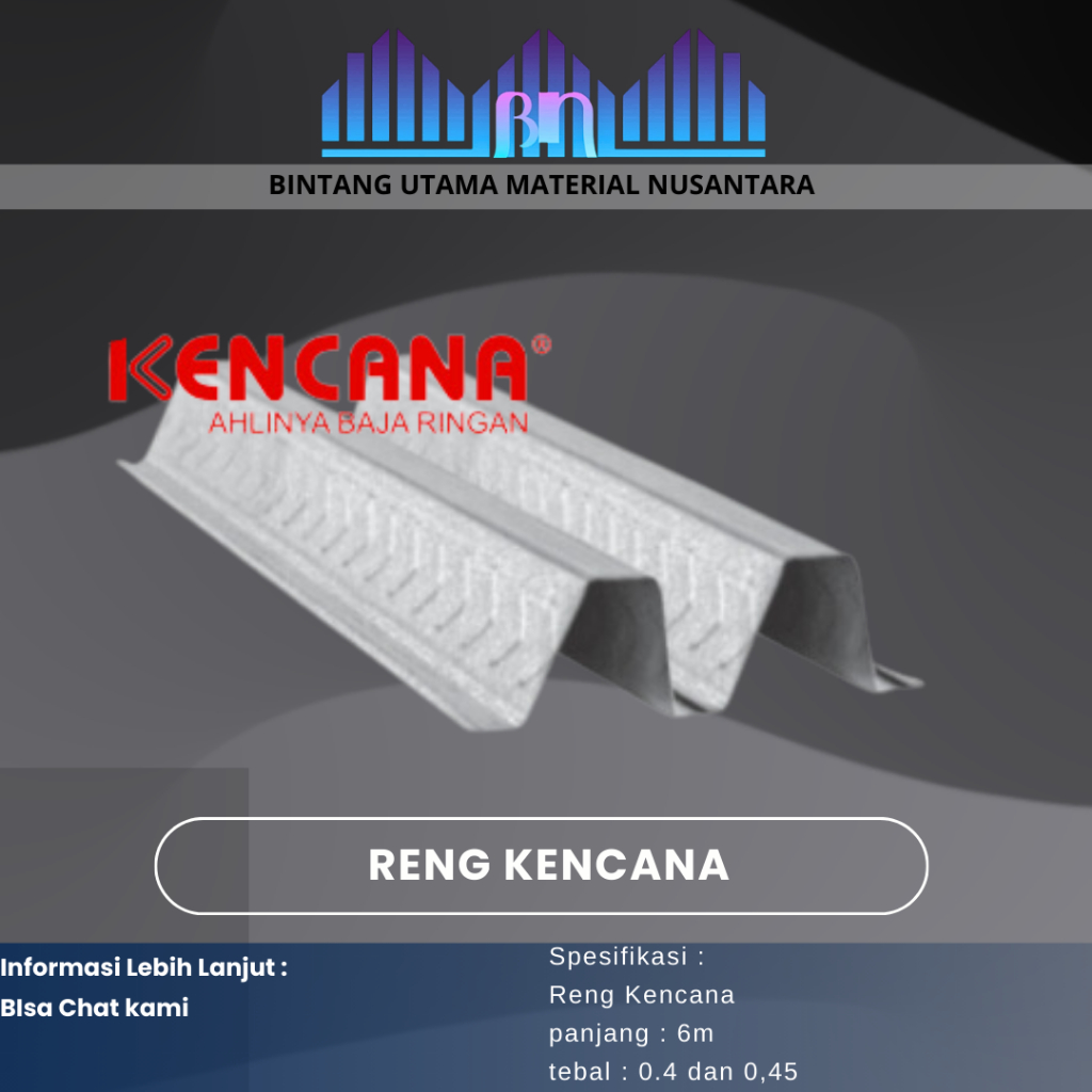 Jual Reng / Baja ringan / galvalum / merk Kencana | Shopee Indonesia