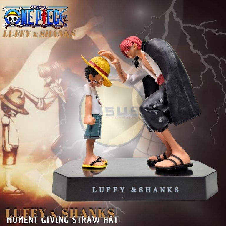 Jual Get Product Action Figure Luffy N Shanks Statue Onepiece Moment ...