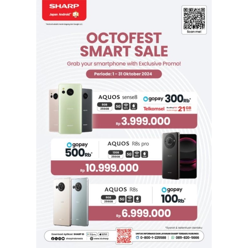 Jual SHARP SMARTPHONE AQUOS Sense8 8GB/256GB | Shopee Indonesia