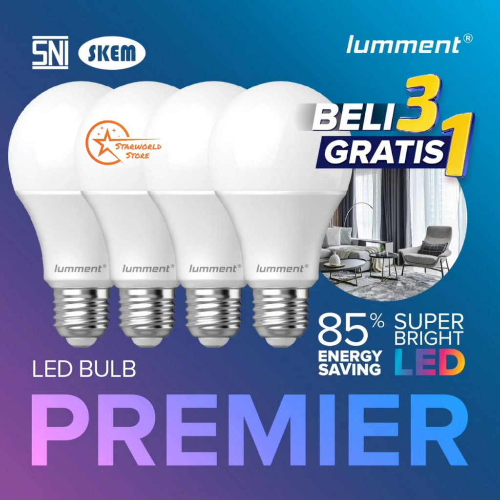 Jual Paket Multipack LUMMENT Premier Lampu LED 6W 10W 14 Watt / Led ...