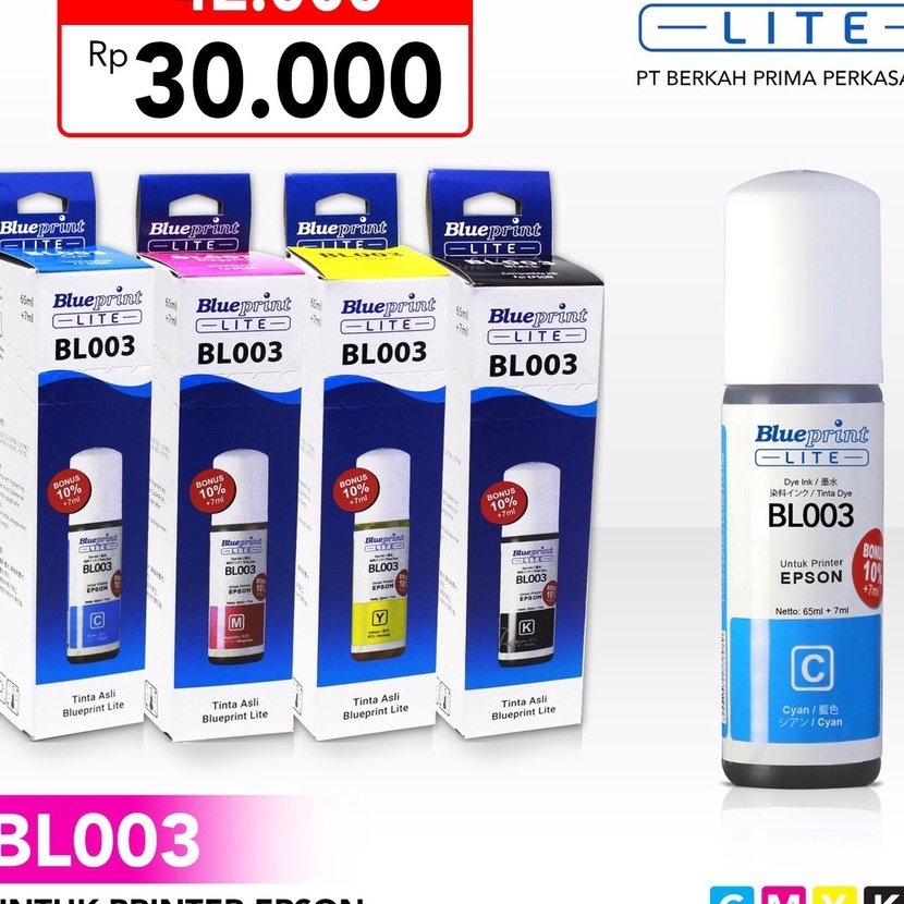 Jual Istimewa Tinta Epson BLUEPRINT Lite 3 For Printer Epson L111 L311 72ml | Shopee Indonesia