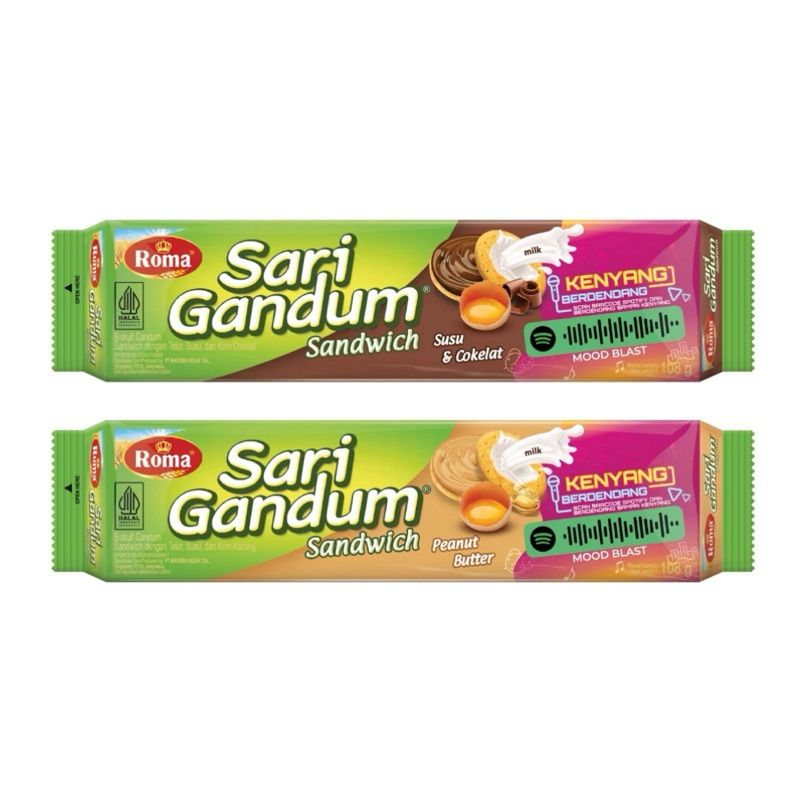 Jual Roma Sari Gandum Coklat / Peanut 108 GR | Shopee Indonesia