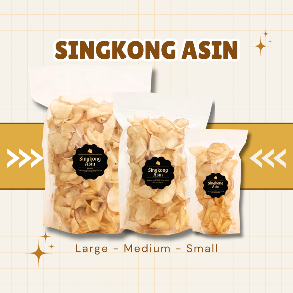 Jual [DELISH SNACKS] Keripik Singkong Asin / Snack Cemilan Camilan ...