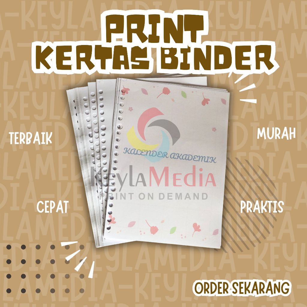 Jual PRINT KERTAS BINDER/ KERTAS LUBANG | Shopee Indonesia