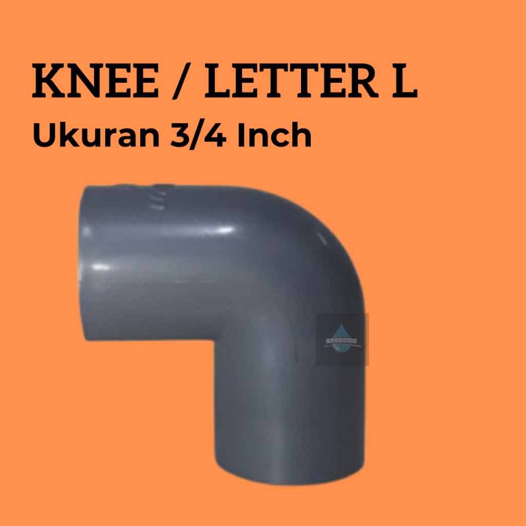 Jual Fiting Penyambung Belokan Letter L Keni Ukuran 3/4 Inchi Knie AW ...