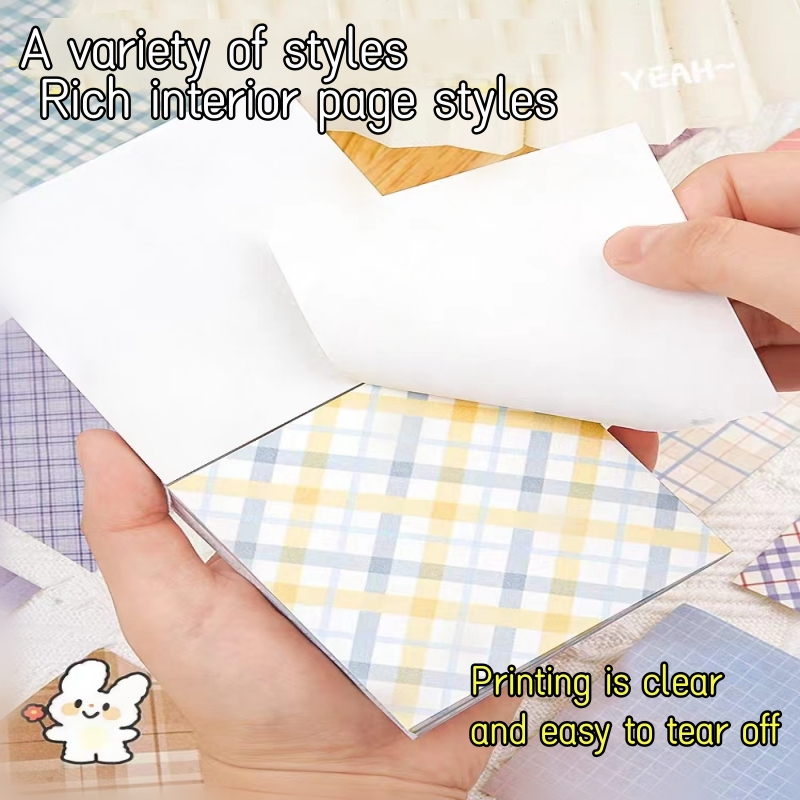 Jual Checkered Post-it Notes Simple style plaid sticky notes Portable ...