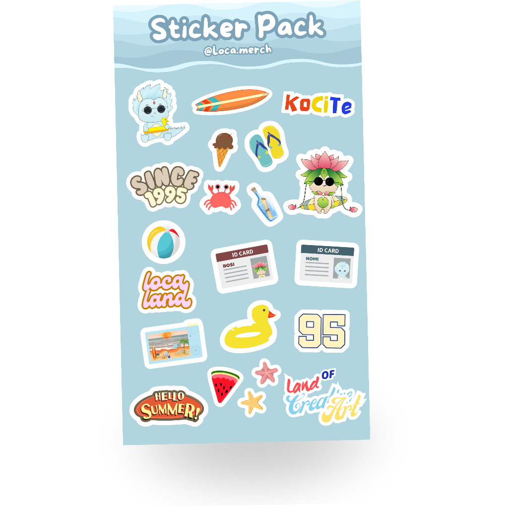 Jual Loca Detail Iconic Sticker Pack | Nomi & Bosi Edition | Shopee ...