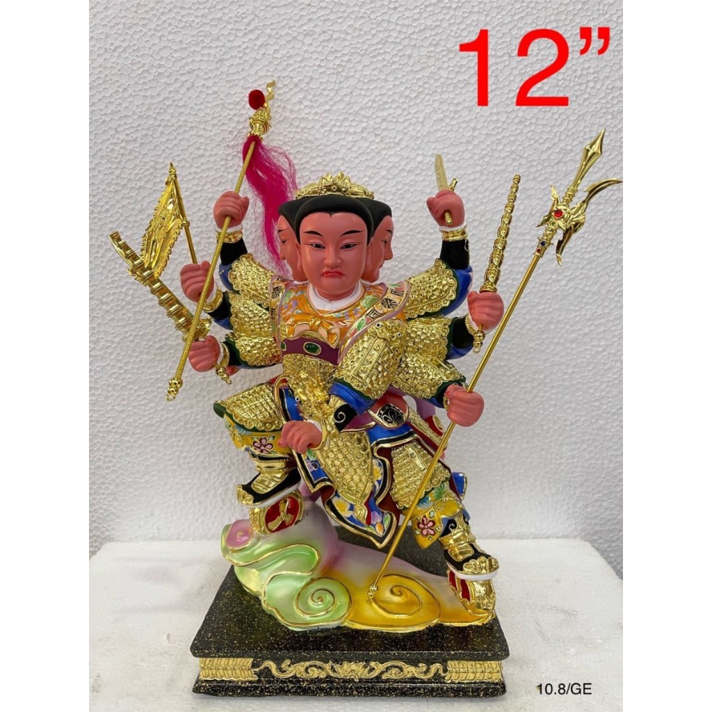 Jual patung dewa Naca / nezha / locia / 玉皇三太子 - 12 inch - kayu taiwan ...