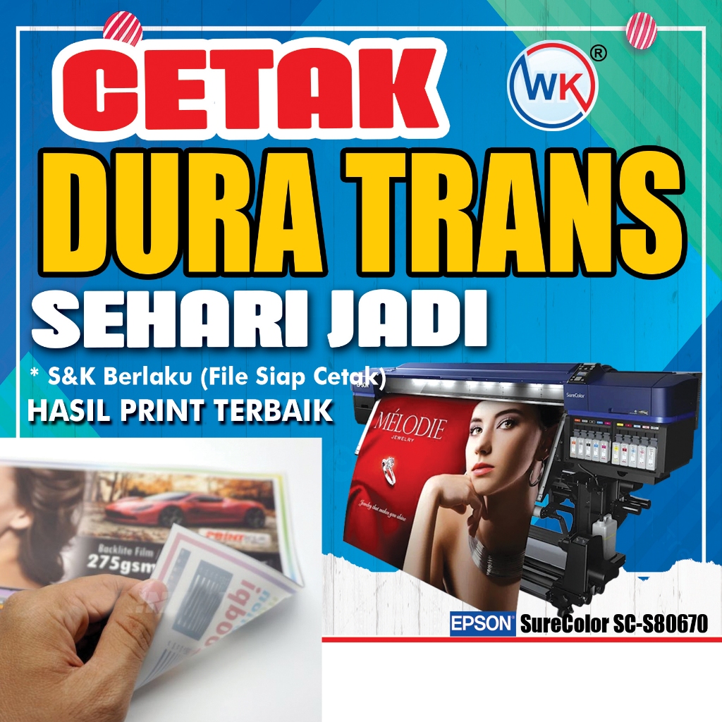 Jual CETAK DURATRANS / DURA TRANS / BACKLIGHT POSTER / SLIMLIGHT ...