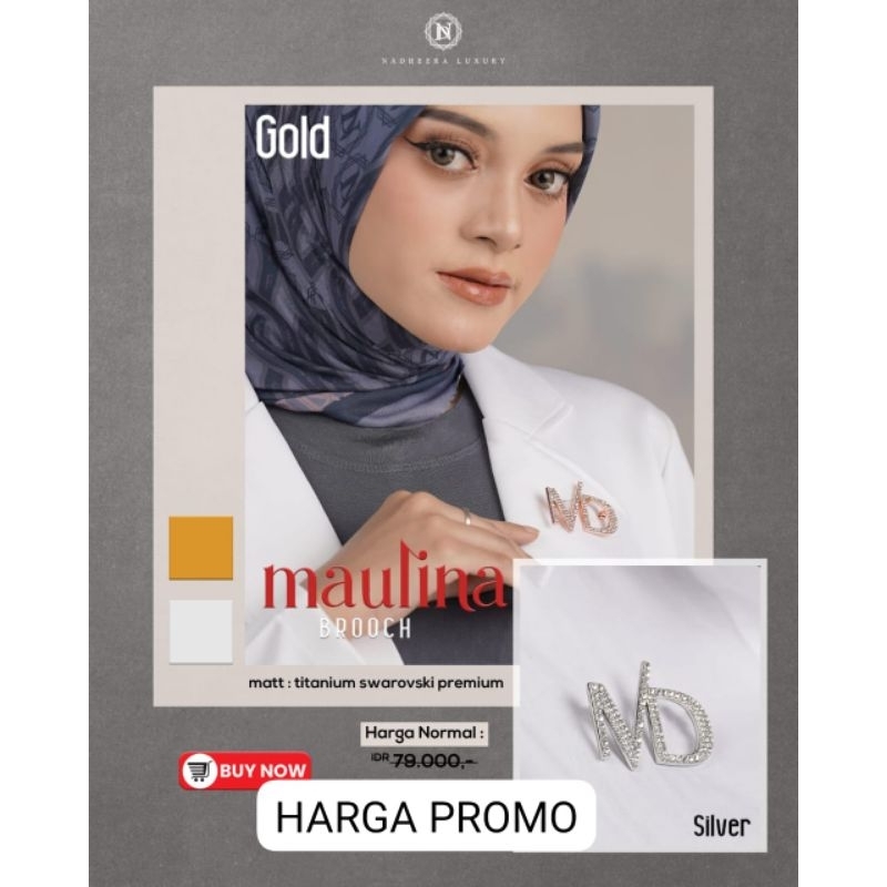 Jual BROSS PROMO MAULINA BROOCH NADHEERA NEW | Shopee Indonesia