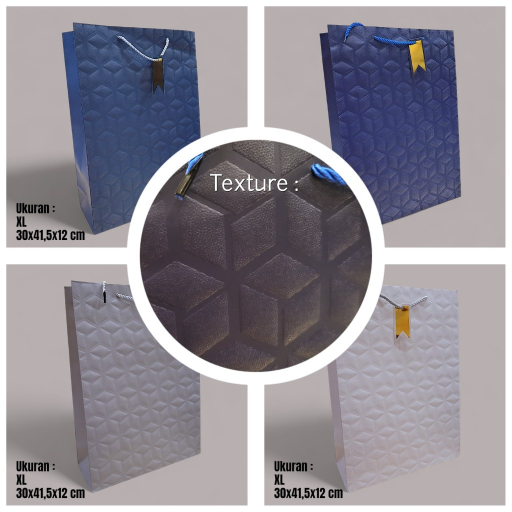 Jual Paperbag ULANGTAHUN TEXTURE KILAP BINTIK TAS ULANG TAHUN PARTY ...