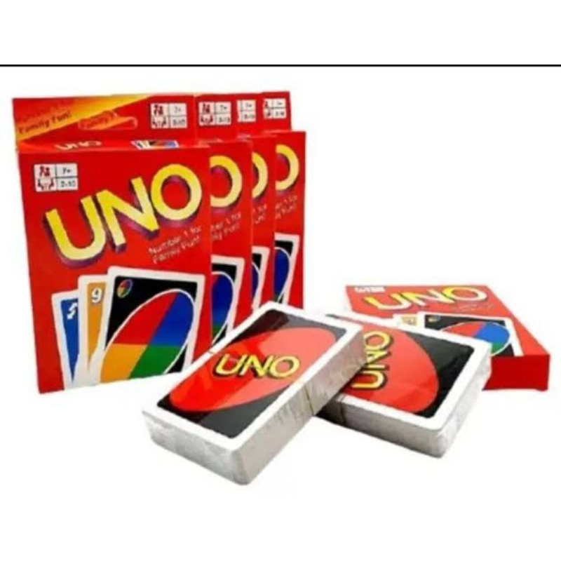 Jual kartu uno merah original-mainan keluarga 1 box isi 2 pack | Shopee ...
