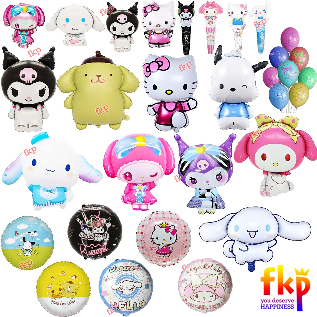 Jual Balon Foil Sanrio / Balon Kuromi / Balon Cinnamoroll / Balon Hello ...