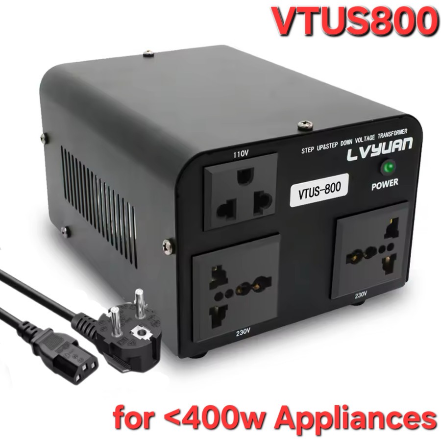 Jual LVYUAN VTUS 800VA Step Down & Step Up Transformer Trafo 110V-220V ...