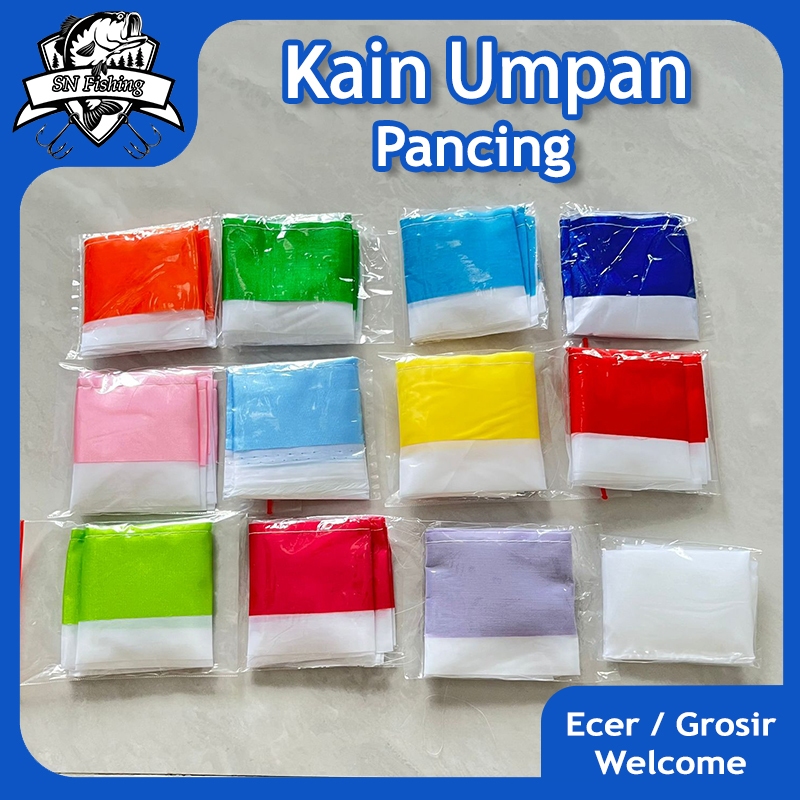 Jual Kain Bendera Umpan Pancingan Cumi Udang Ikan Kain Pancingan Umpan ...