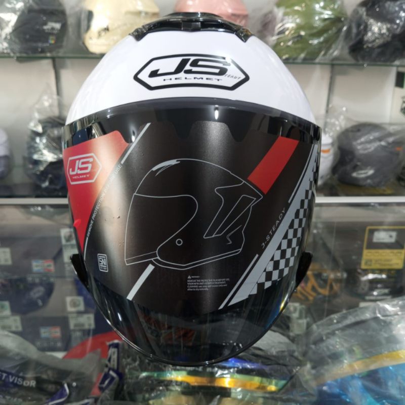 Jual HELM JS ARMOR WHITE ORIGINAL | Shopee Indonesia