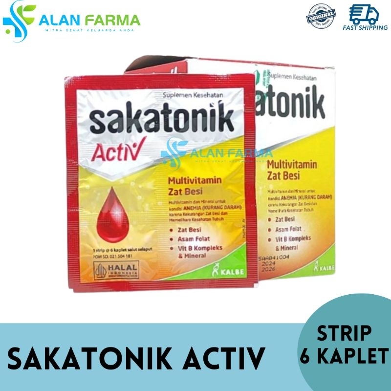 Jual Sakatonik Activ Tablet Strip 6 Tablet | Shopee Indonesia
