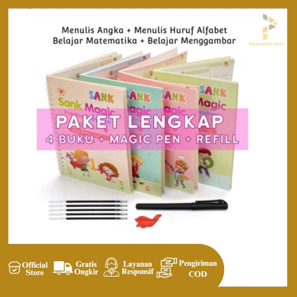 Jual Sank Magic Book 4 Buku/Set Magic Practice Book Original | Shopee ...