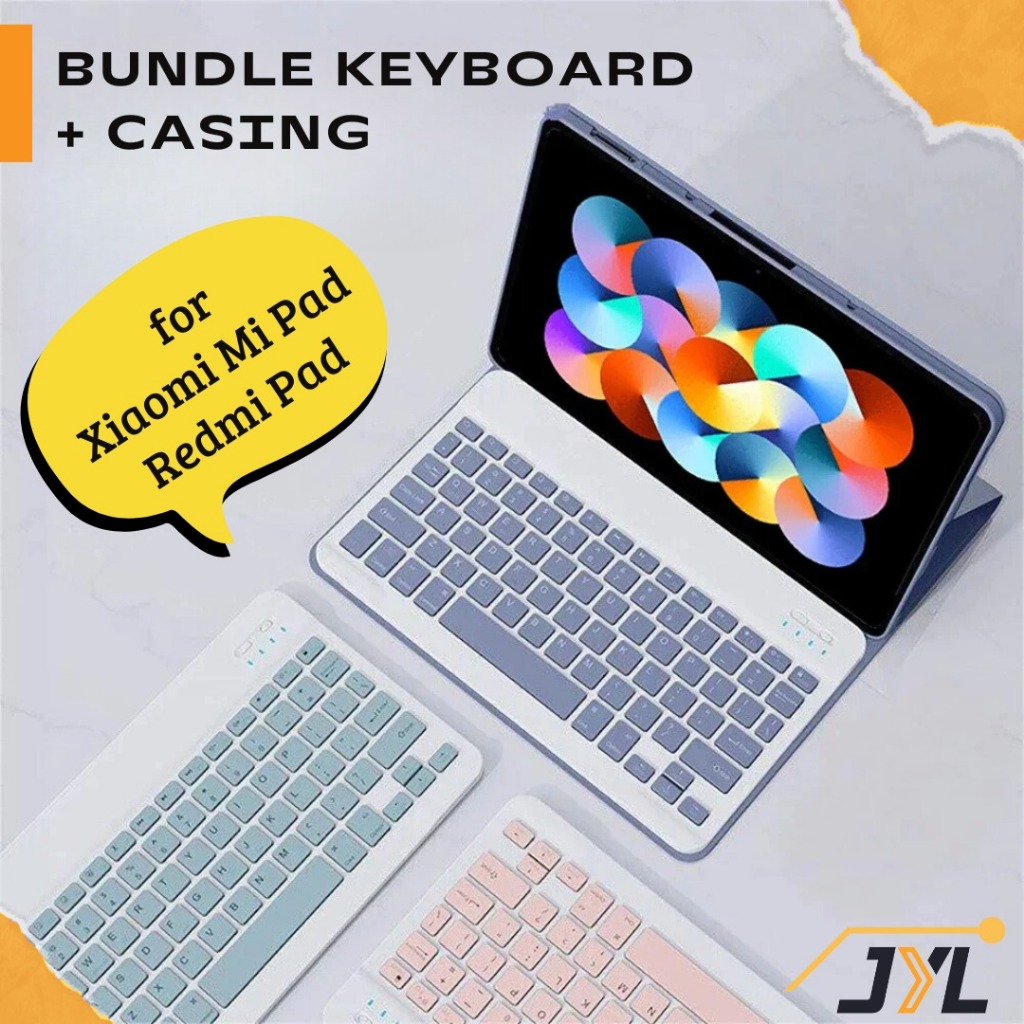 Jual JYL Magnetic Keyboard Casing for Redmi Pad SE 11" 10.6" Xiaomi Pad ...