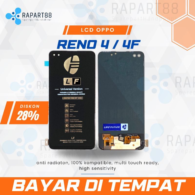 Jual LCD Oppo Reno 4 / Reno 4F Original Fullset Touchscreen Life future ...