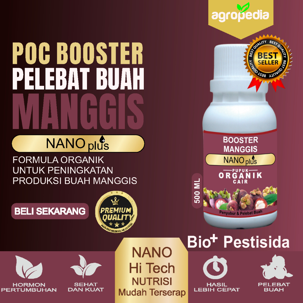 Jual NUTRISI BOOSTER Pupuk Manggis Agar Cepat Berbuah, Super Pelebat Buah Manggis, Pupuk ...