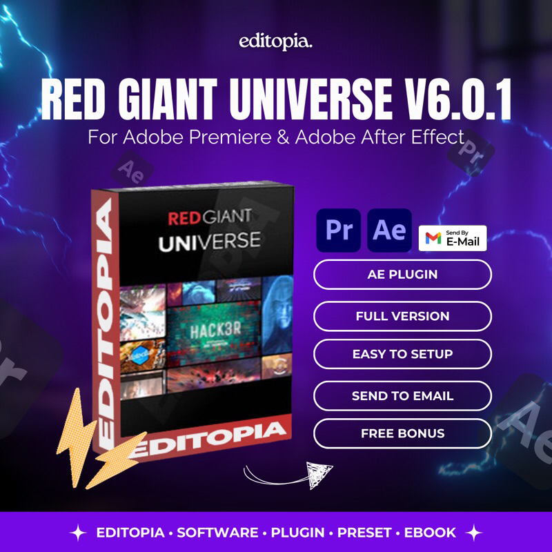 Jual Red Giant Universe 6.0.1 WIN - Adobe After Effect & Adobe Premiere ...