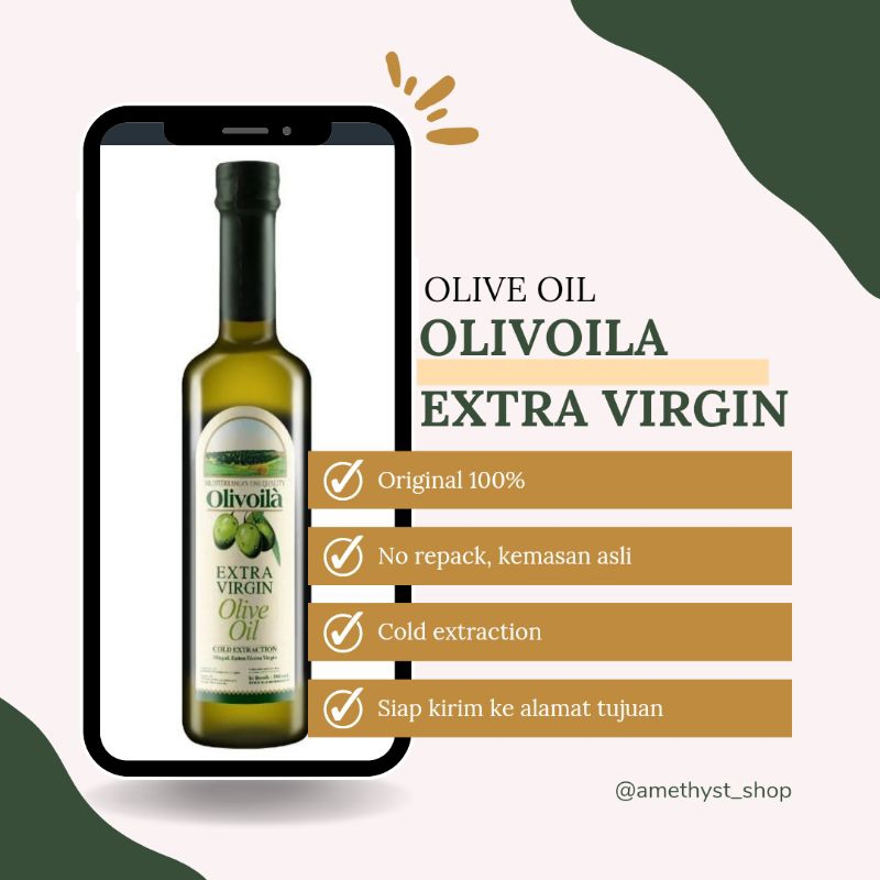 Jual Minyak Zaitun Olivoila Extra Virgin Olive Oil 250 ml Exp 1/2027 ...