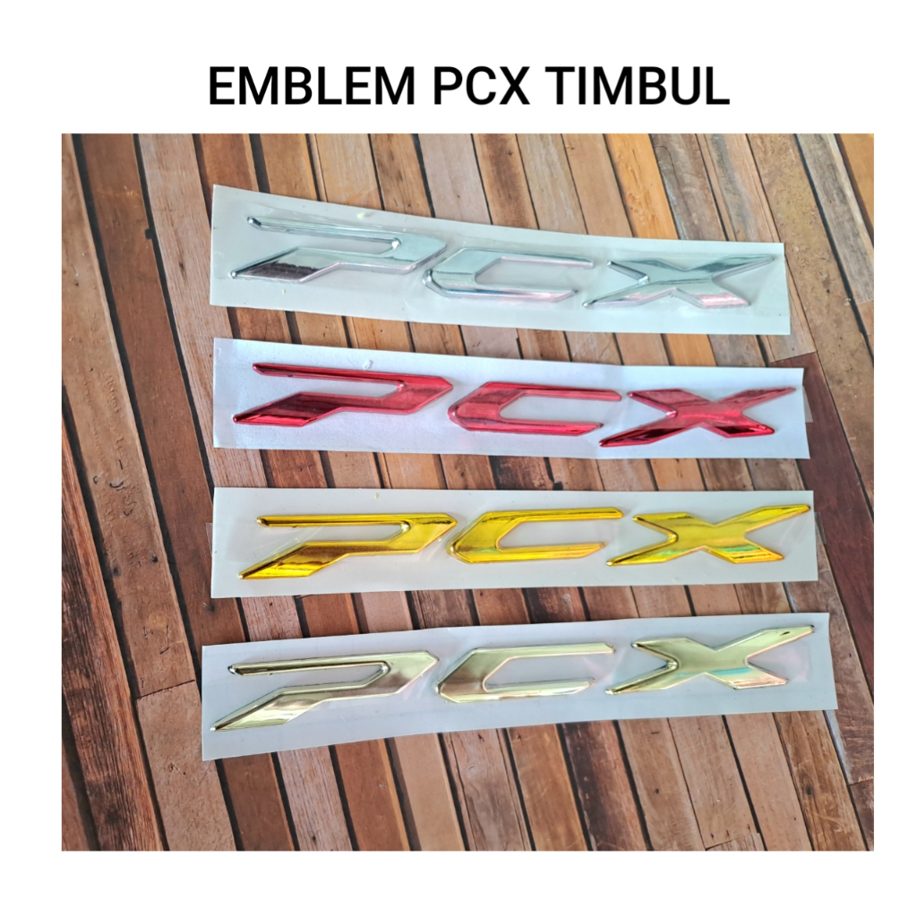 Jual Emblem honda pcx 150 gold /emblem pcx timbul / Logo timbul pcx ...