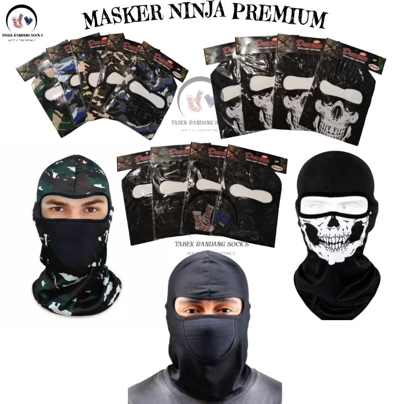 Jual GROSIR (6&12 PCS ) Masker Ninja Full Face Terbaru dengan ...