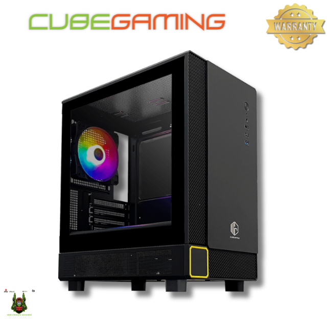 Jual PC CASING CUBE GAMING KIEV | MATX/ITX | HITAM | FREE 1 PCS FAN CASE | Shopee Indonesia