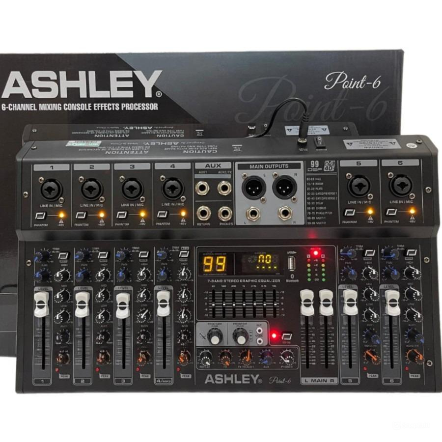 Jual Mixer Ashley Point6 Original 6 Channel Bluetooth - PC Soundcard ashley point 6 | Shopee ...