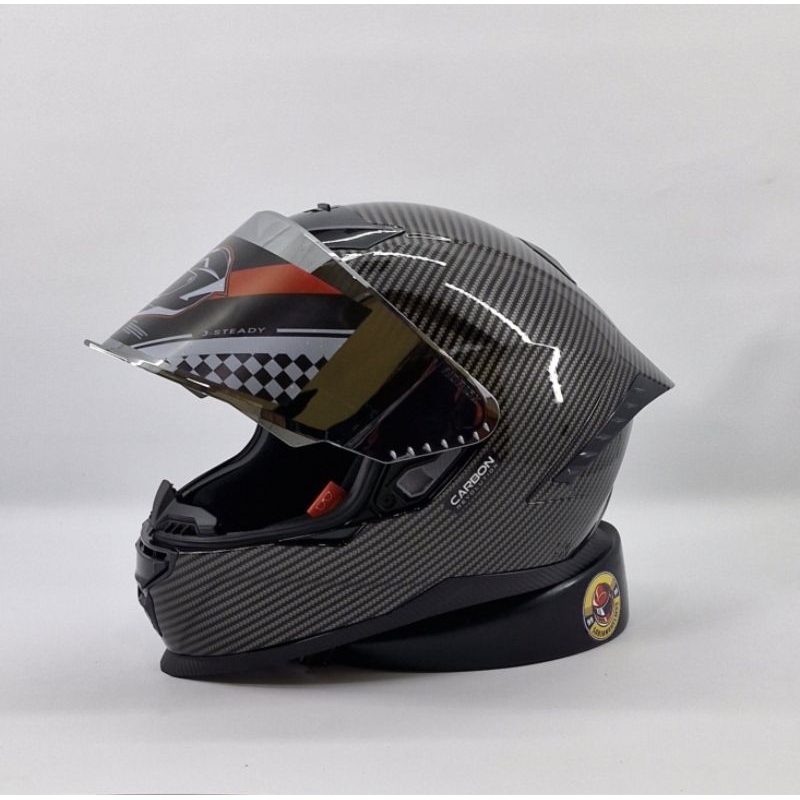 Jual Helm js armor z full face carbon | Shopee Indonesia