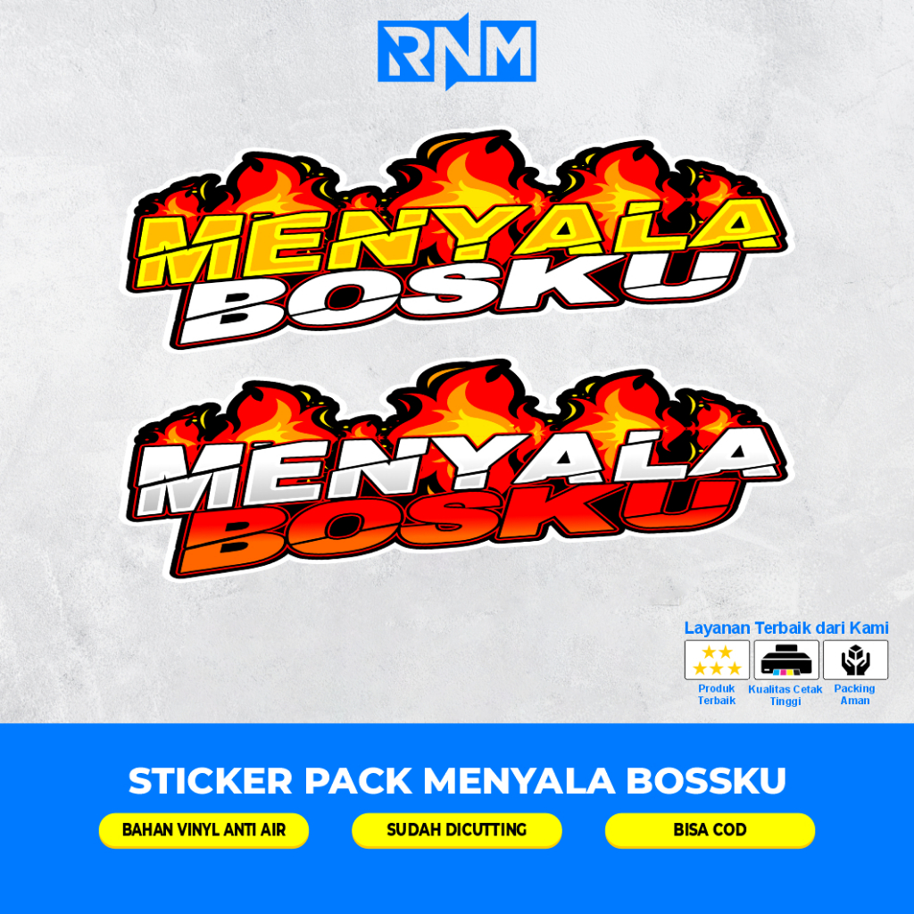 Jual STICKER PACK MENYALA BOSKU ISI 10 PCS | Shopee Indonesia